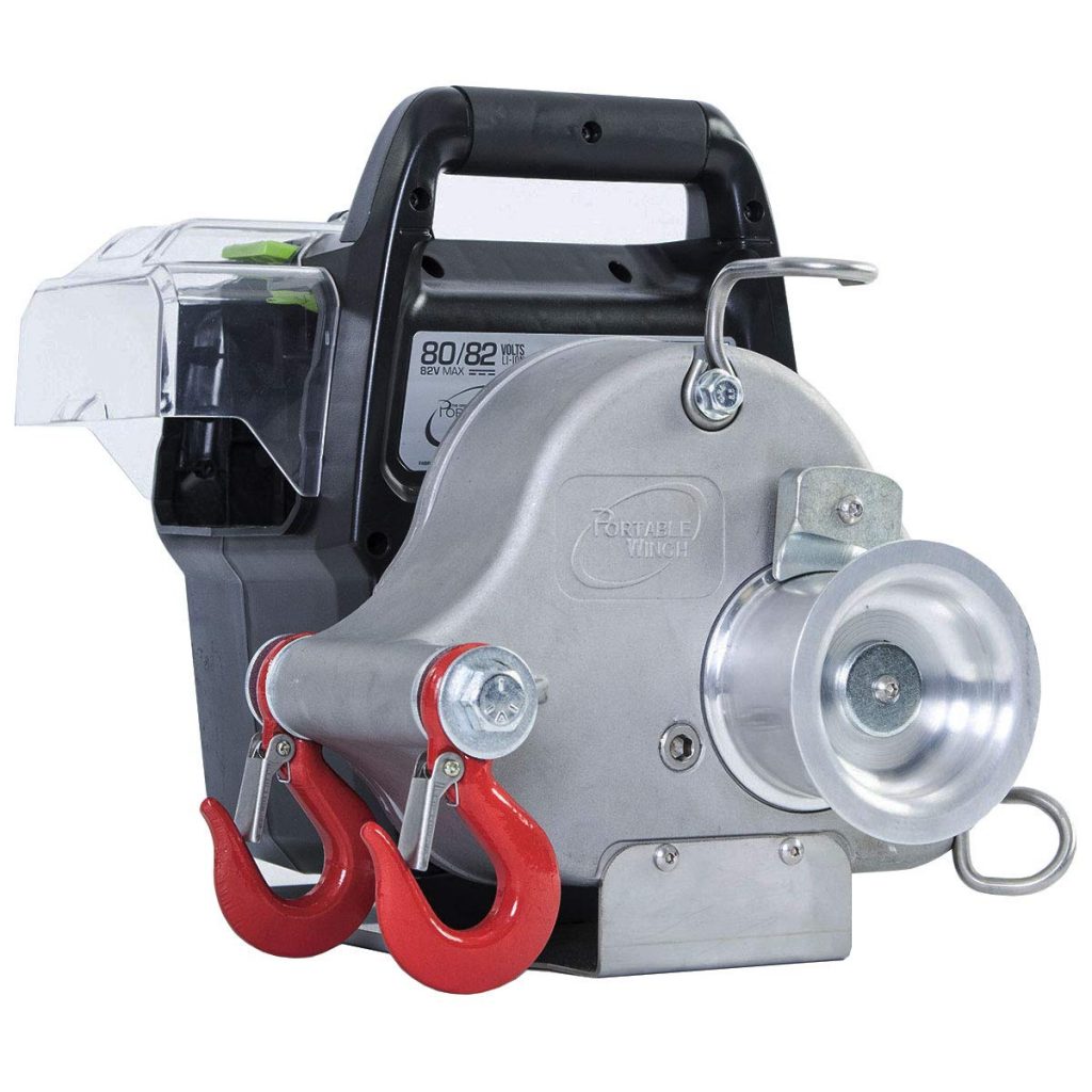 Portable Winch PCW3000-LI Battery-Powered 80/82V Capstan Pulling Winch ...